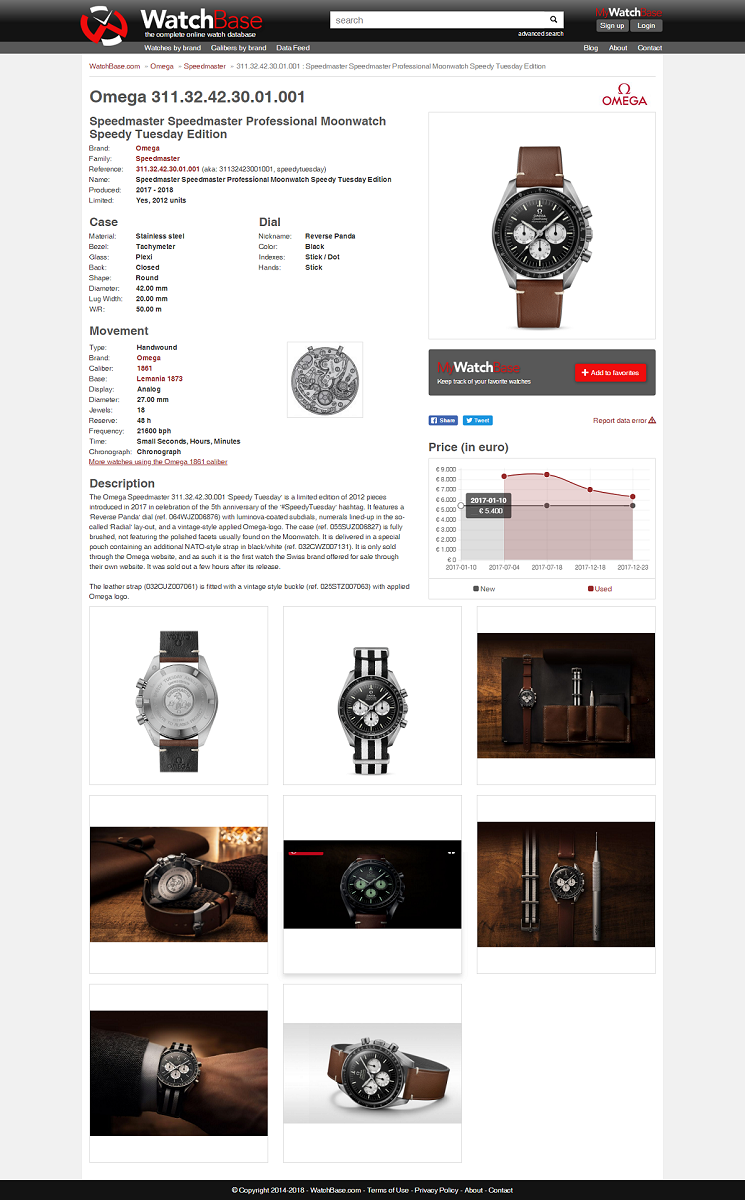 This is WatchBase: the ultimate database for wristwatches and movements ...